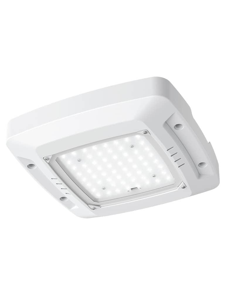 Éclairage LED parfait pour les stations-service. Installation en surface.