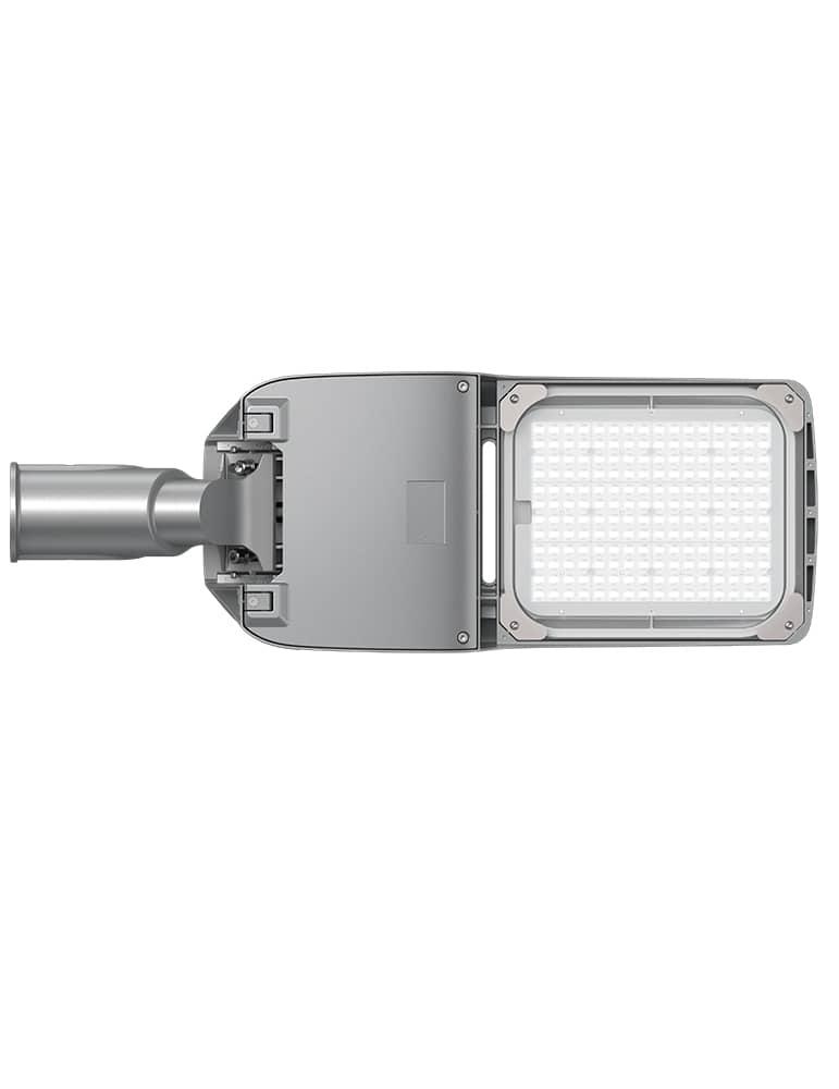 Luminaria vial LED con módulo de control horario del alumbrado público.