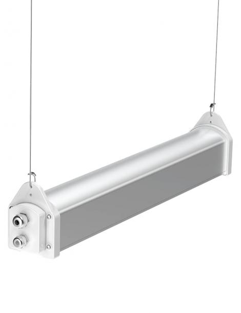 LED linear lamp for food industry. High efficiency and safety.